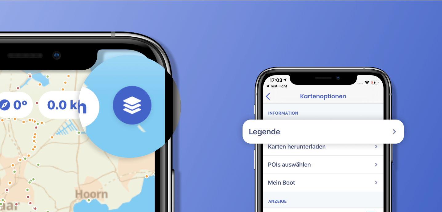 Wo finde ich die Legende zur Karte? - Waterkaarten