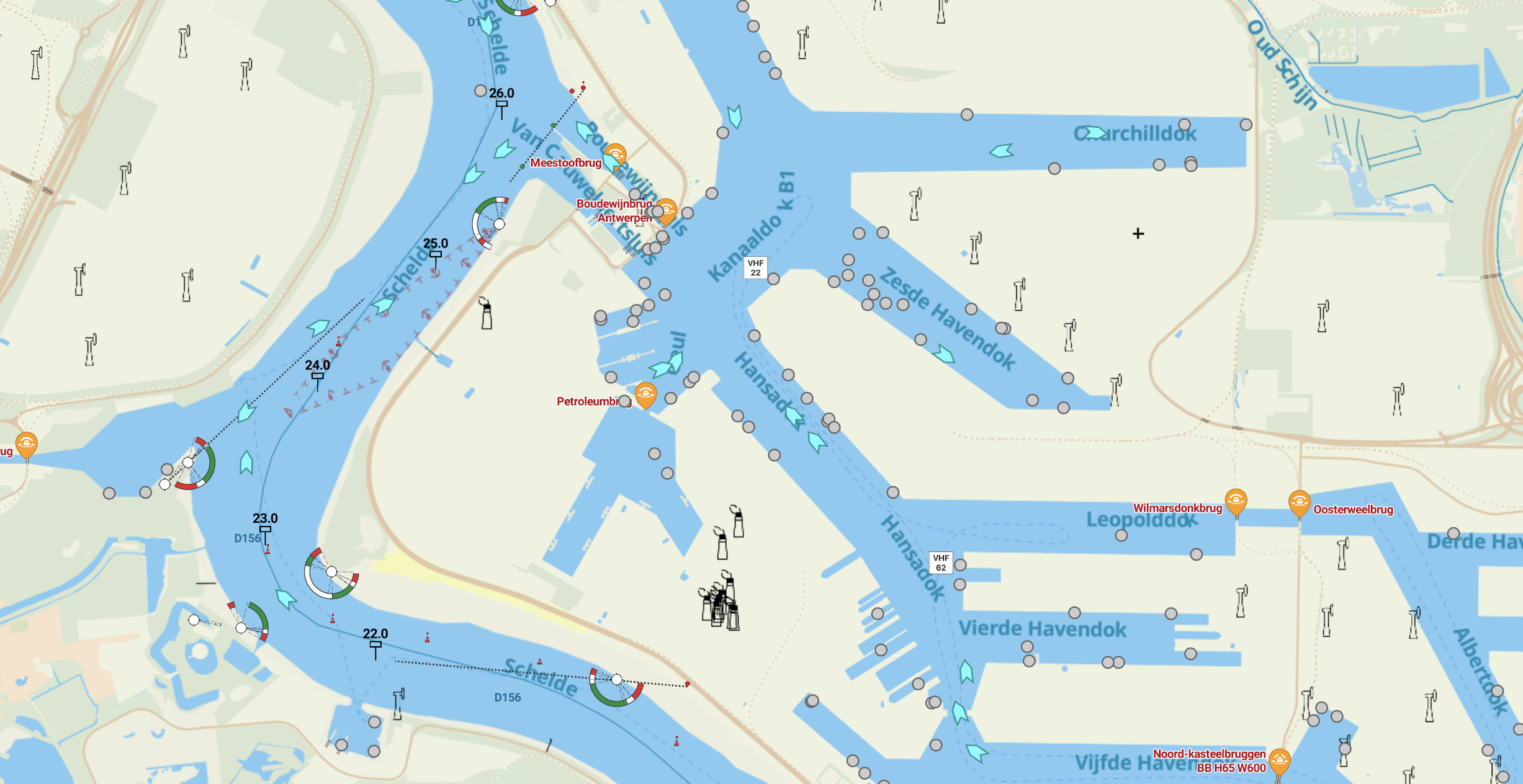 AIS in de haven van Antwerpen | Nieuws | Waterkaarten